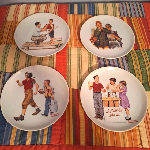 Norman Rockwell | Dining | Norman Rockwell White And Red Dinnerware Set ...